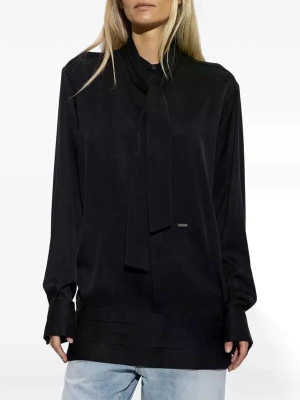 Dsquared2 Pussy-bow Silk Blouse