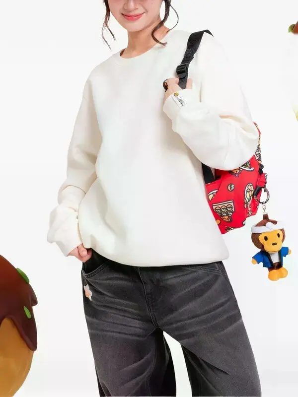 A BATHING APE Baby Milo Embroidered Sweatshirt