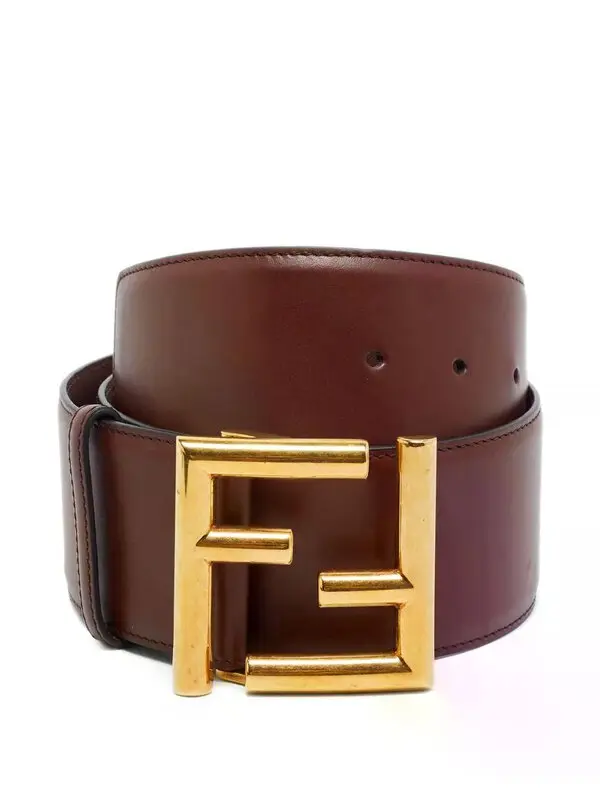 Fendi Ff Buckle Belt - Brown