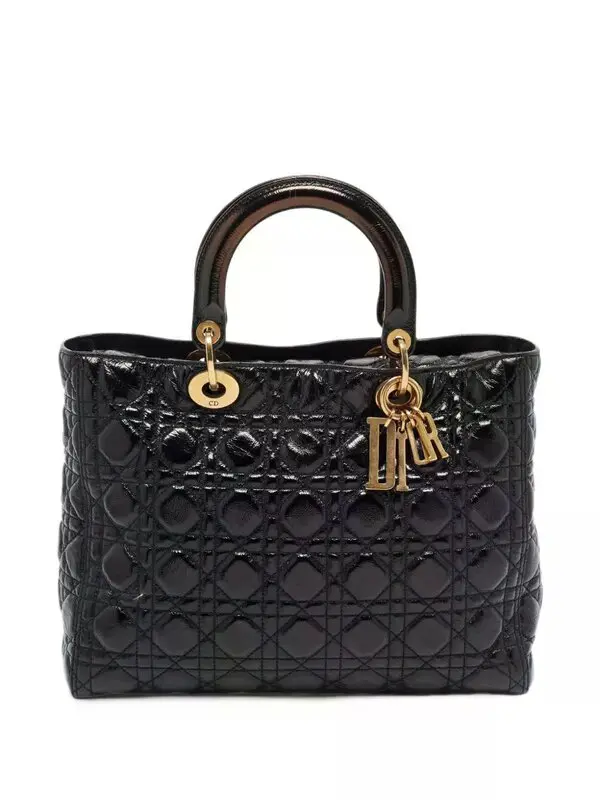 Dior 2017 Lady Cannage Leather Tote Bag
