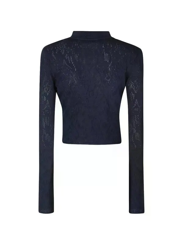 DONDUP Lace-knit Button-up Cardigan