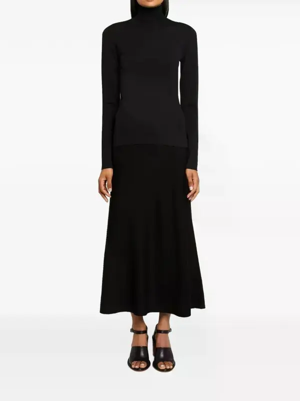 Gabriela Hearst Ribbed Roll-neck Sweater - Black
