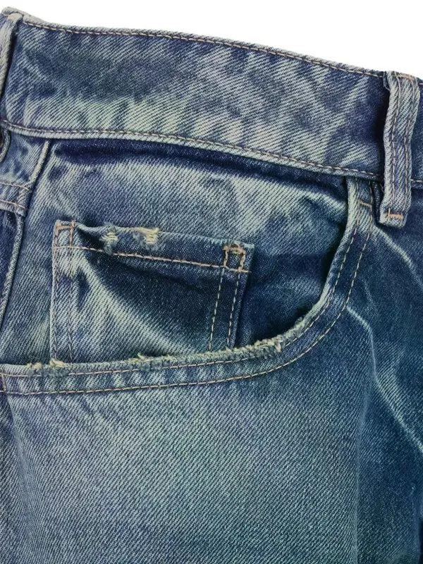 ICON DENIM LOS ANGELES Faded Wide-leg Jeans