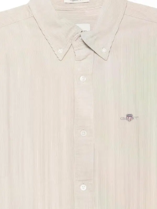 Gant Button-down Corduroy Shirt - Neutrals