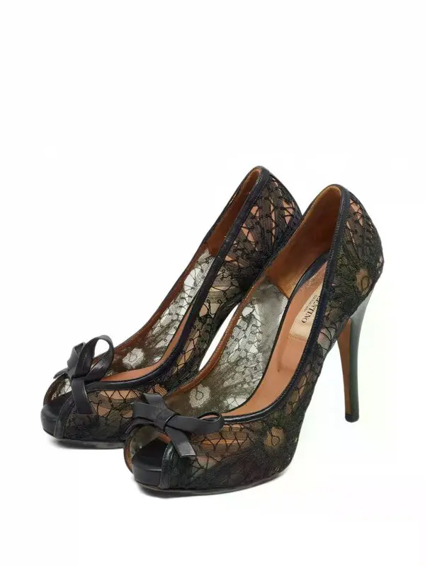 Valentino Garavani Bow Peep-toe Pumps