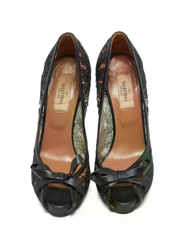 Valentino Garavani Bow Peep-toe Pumps