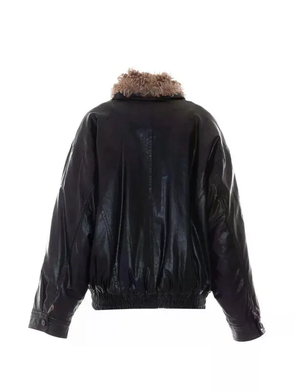 ELEH Faux-fur Trim Oversized Jacket