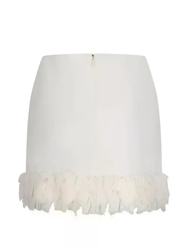 Blumarine Button-embellished Ruffled Mini Skirt
