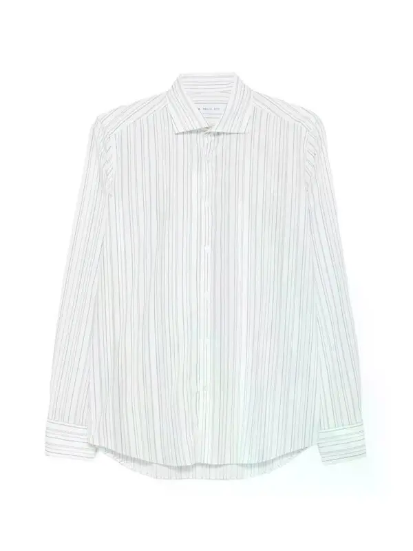 MANUEL RITZ Pinstripe-print Poplin Shirt