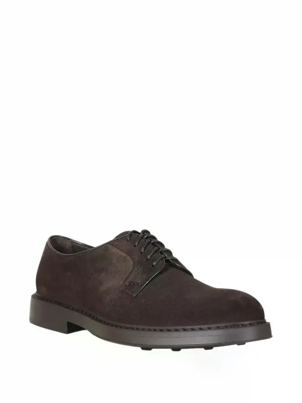 DOUCAL'S Lace-up Suede Derby Shoes