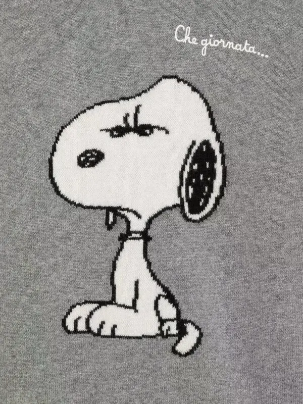 MC2 SAINT BARTH Snoopy-embroidered Wool Sweater