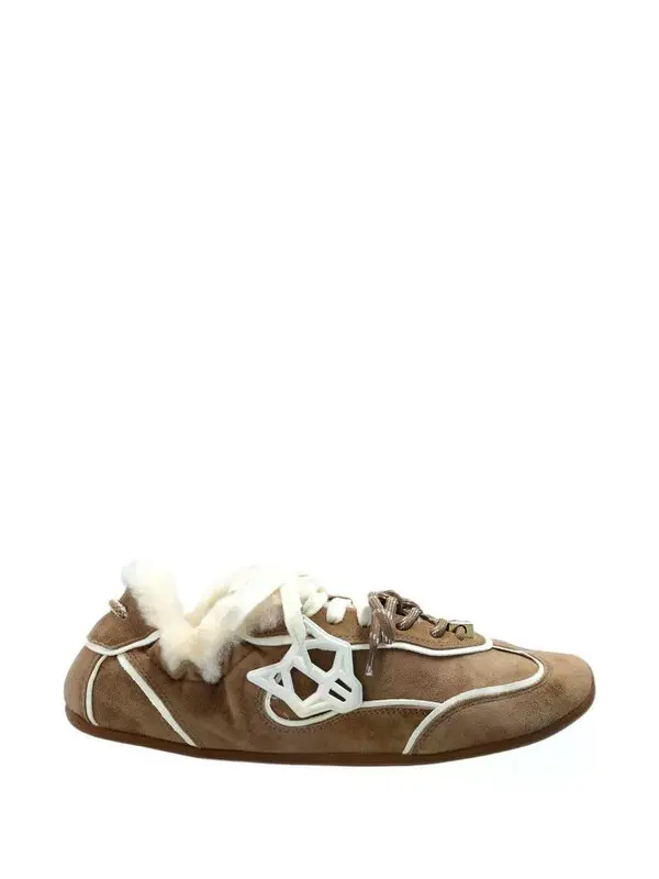 NAKED WOLFE Soul Shearling-trim Sneakers