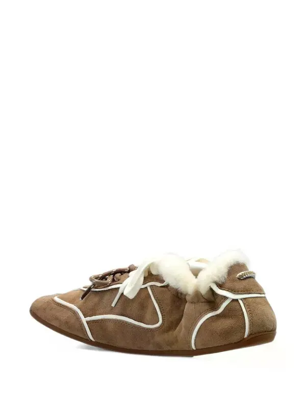NAKED WOLFE Soul Shearling-trim Sneakers