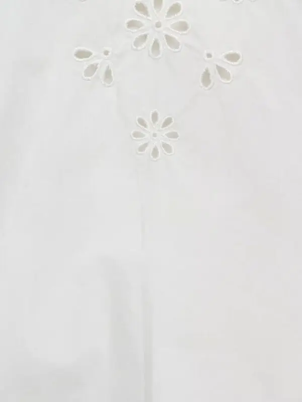 Paule Ka Floral-embroidered V-neck Top