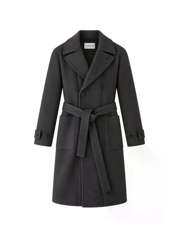 AMARANTO Belted Button-fastening Coat