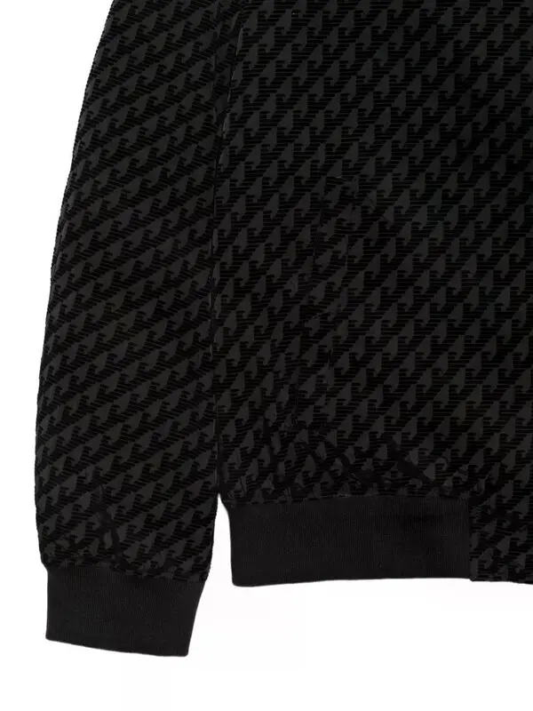 Emporio Armani Monogram-pattern Bomber Jacket