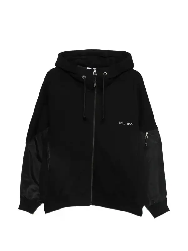 TOGA TOO Panelled Zip-up Hoodie