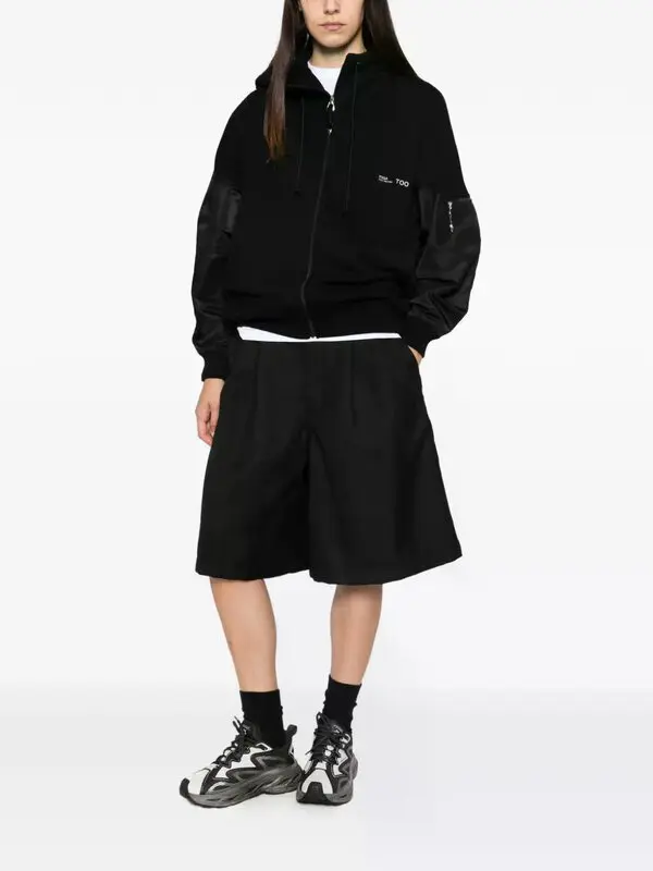 TOGA TOO Panelled Zip-up Hoodie