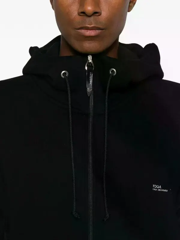 TOGA TOO Panelled Zip-up Hoodie