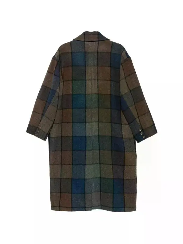 SONG FOR THE MUTE Check Double-breasted Coat
