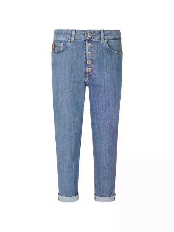 DONDUP Koons Button-fly Cropped Jeans - Blue