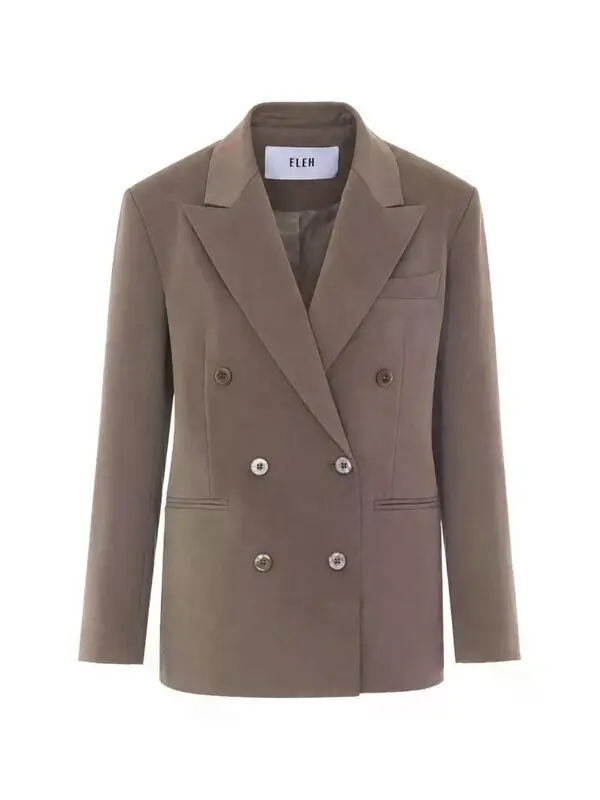 ELEH Double-breasted Peak-lapels Blazer