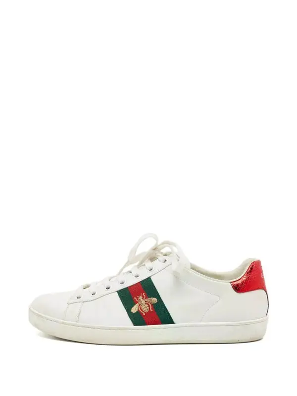 Gucci Ace Web Sneakers - White