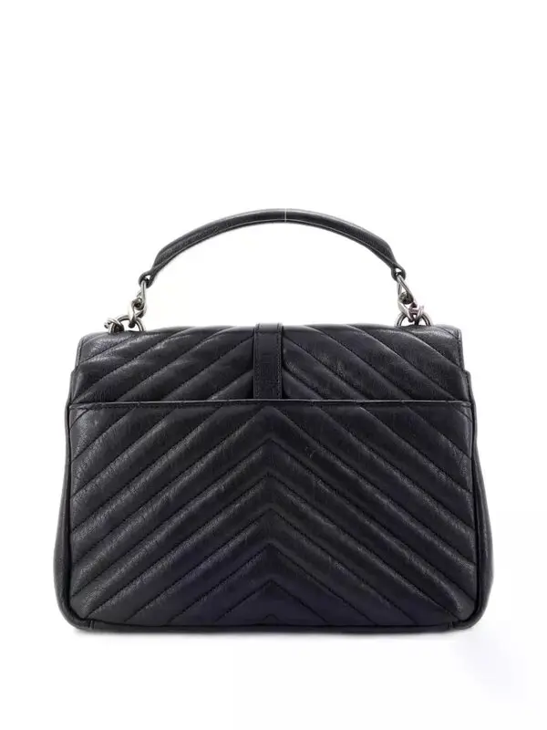 Saint Laurent Classic Monogram College Bag Matelasse Chevron Leather Medium Crossbody Bag
