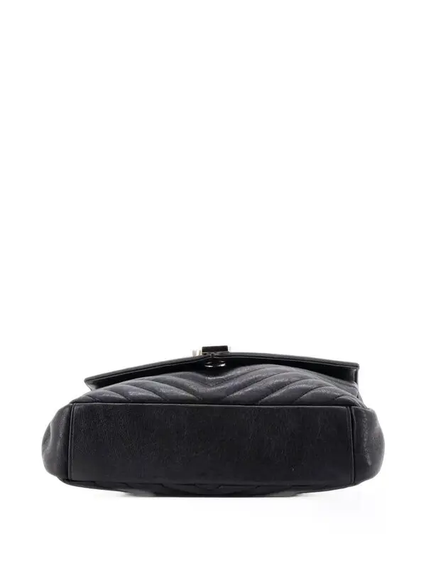 Saint Laurent Classic Monogram College Bag Matelasse Chevron Leather Medium Crossbody Bag