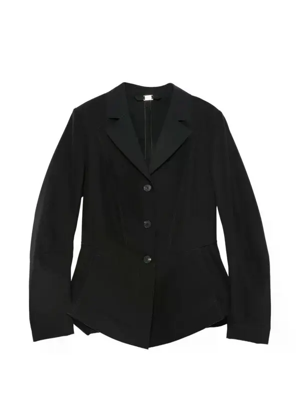 High Peplum-hem Single-breasted Jacket