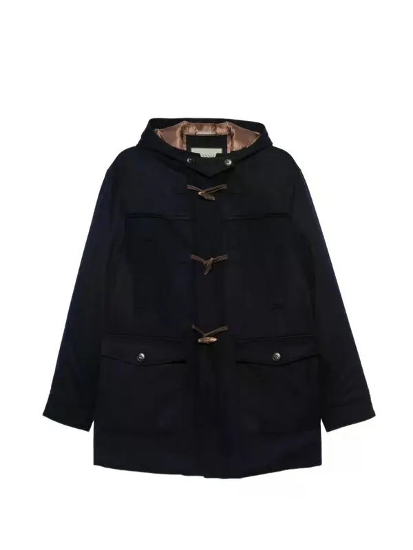 Canali Hooded Toggle-fastening Duffle Coat