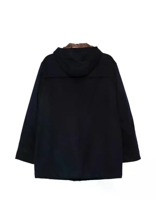 Canali Hooded Toggle-fastening Duffle Coat