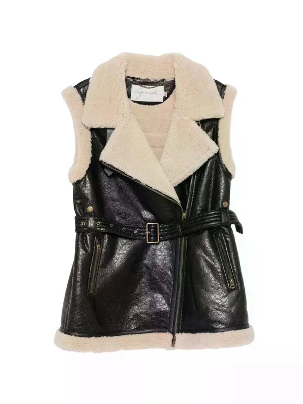 URBANCODE Belted Faux-shearling Waistcoat