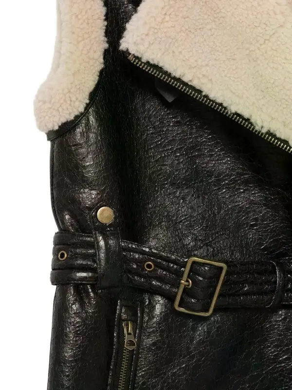 URBANCODE Belted Faux-shearling Waistcoat