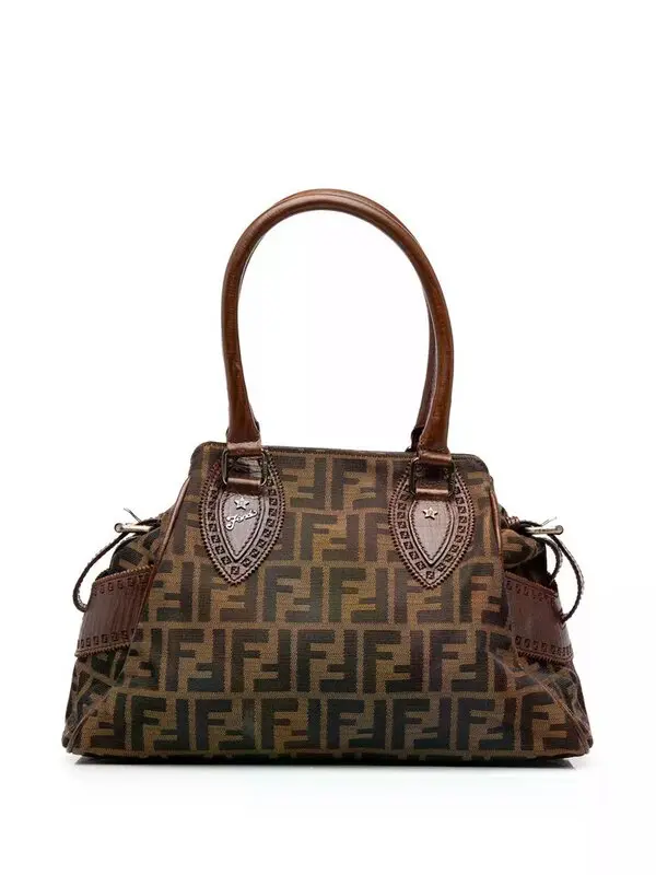 Fendi 2000-2010 Zucca Canvas Etniko Handbag