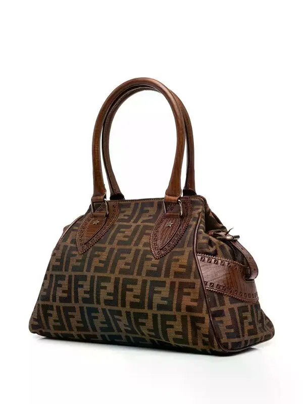 Fendi 2000-2010 Zucca Canvas Etniko Handbag