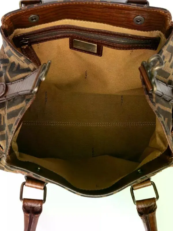 Fendi 2000-2010 Zucca Canvas Etniko Handbag
