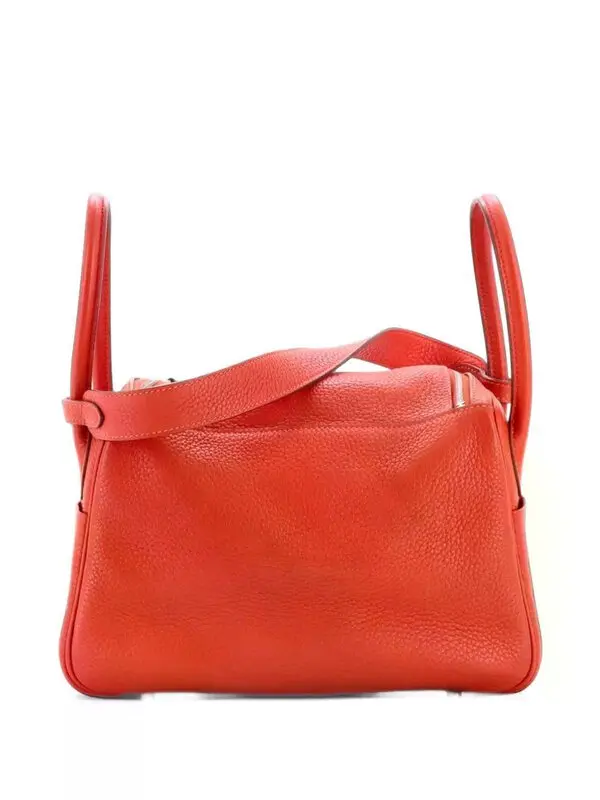 Hermès Lindy Bag Clemence 26 Shoulder Bag - Orange
