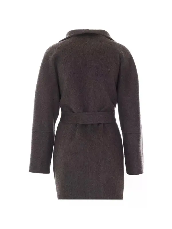 ELEH Belted Shawl-collar Coat