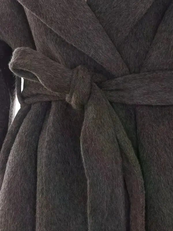 ELEH Belted Shawl-collar Coat