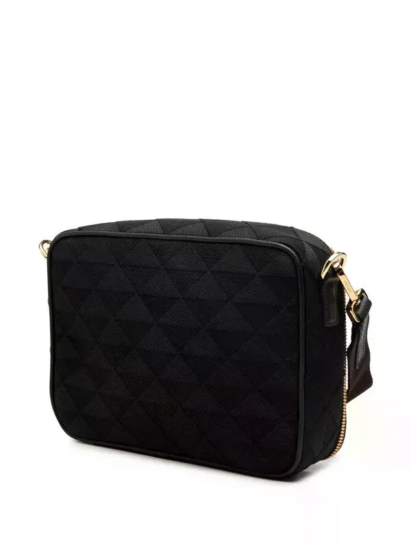 Prada 2013-2026 Embroidered Canvas Brique Symbole Crossbody Bag