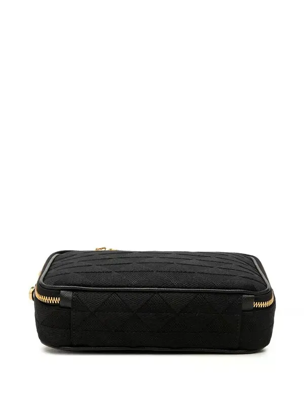 Prada 2013-2026 Embroidered Canvas Brique Symbole Crossbody Bag