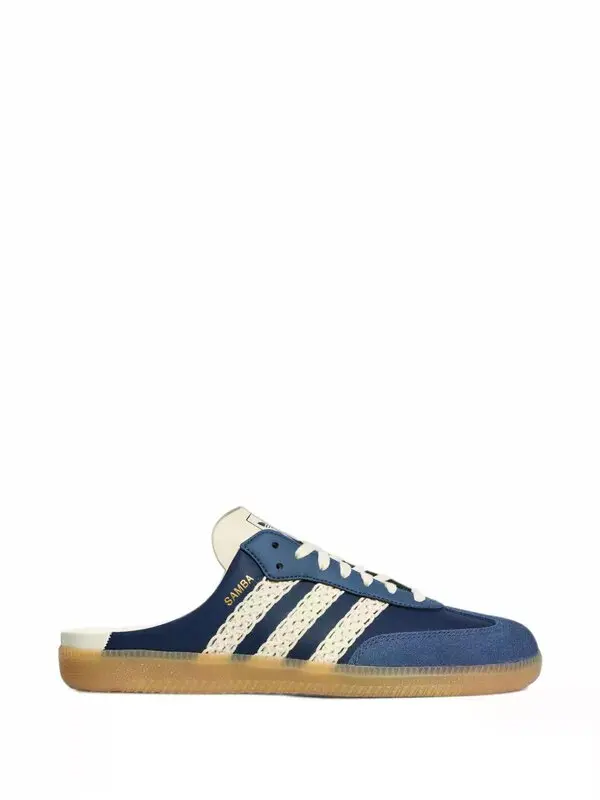 Adidas Samba Crochet-trim Mule - Blue