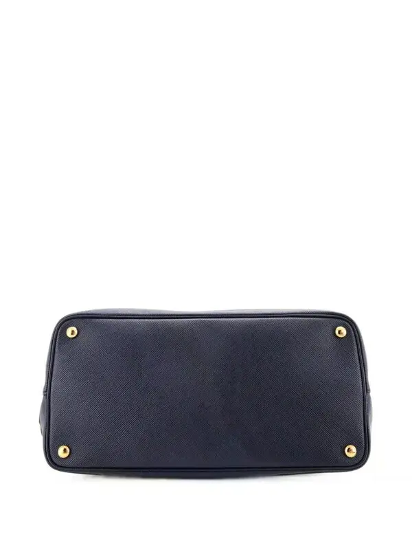 Prada Cuir Double Saffiano Leather Large Tote Bag - Blue