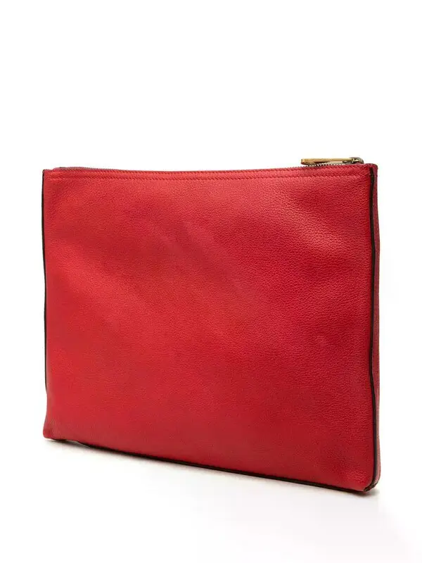 Gucci 2016-2026 Medium Calfskin Logo Portfolio Clutch Bag