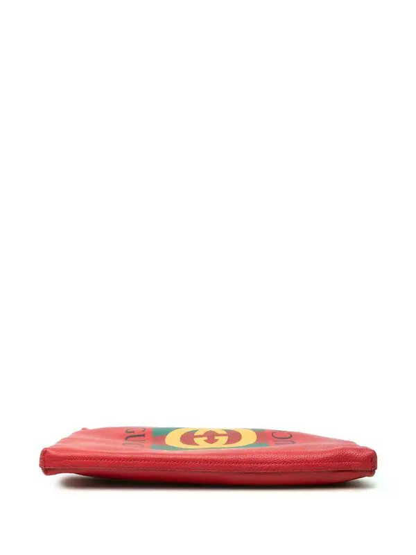 Gucci 2016-2026 Medium Calfskin Logo Portfolio Clutch Bag