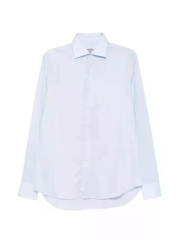 Canali Spread-collar Button-up Shirt
