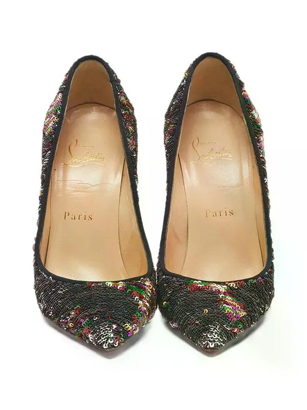 CHRISTIAN LOUBOUTIN Pigalle Follies Sequin Pumps