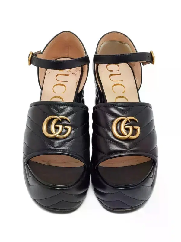 Gucci Gg Charlotte Quilted Sandals