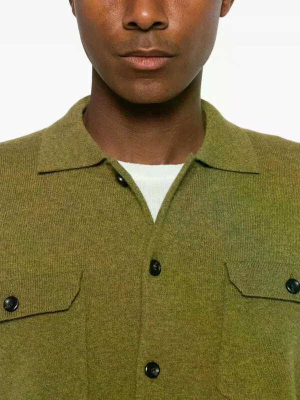 HOSIO Button-up Pocket-detail Cardigan